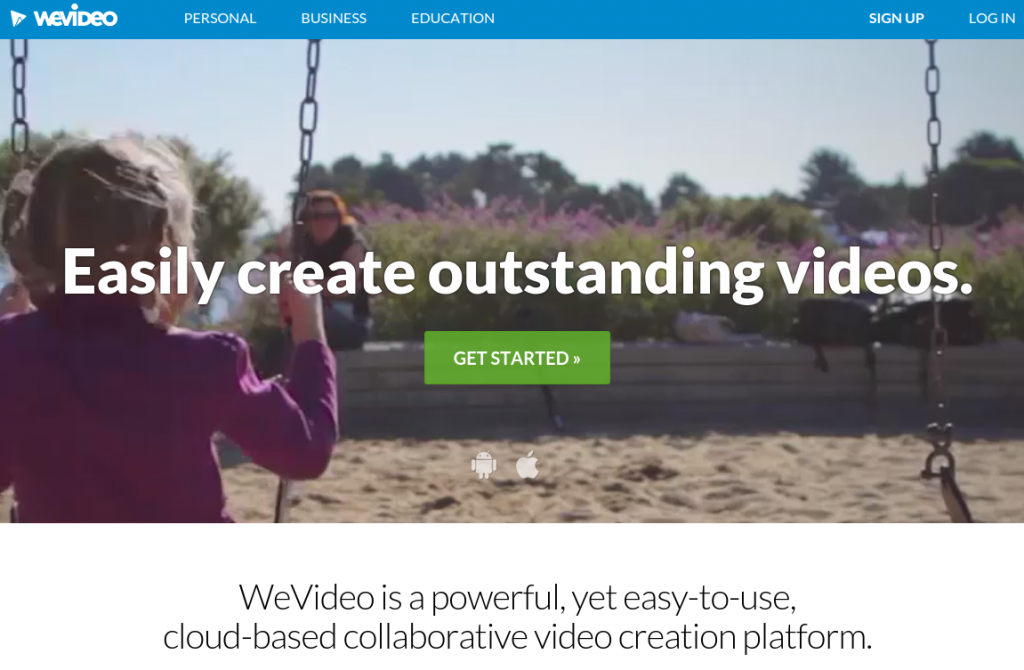 WeVideo, editor de vídeo online — ParaPNTE